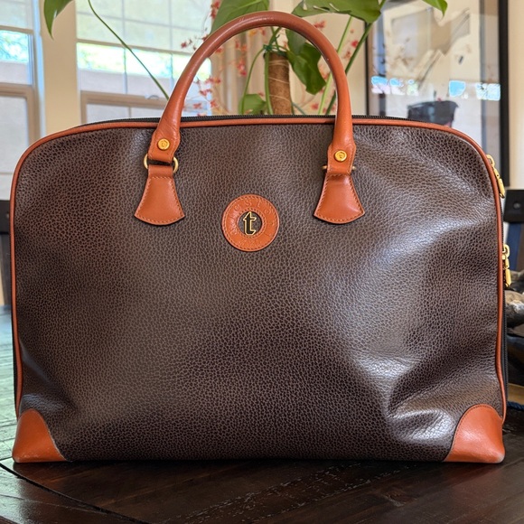 Testoni Italian | Bags | Testoni Italian Black And Brown Leather Bag ...